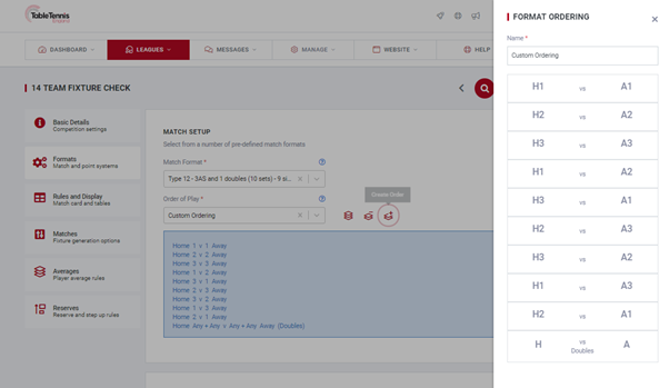 Order of Play Configuration – Table Tennis England Help Centre